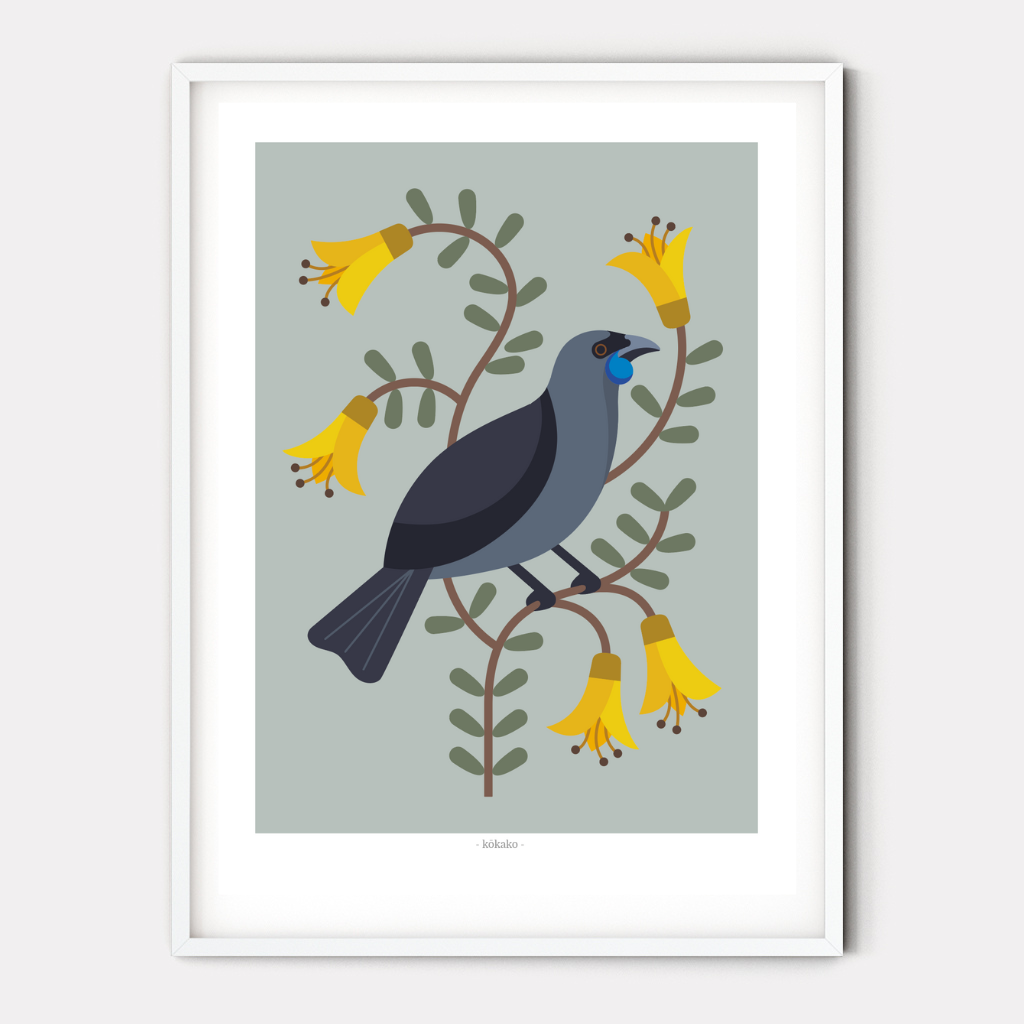 Kōkako by Greg Straight – Greg Straight Art